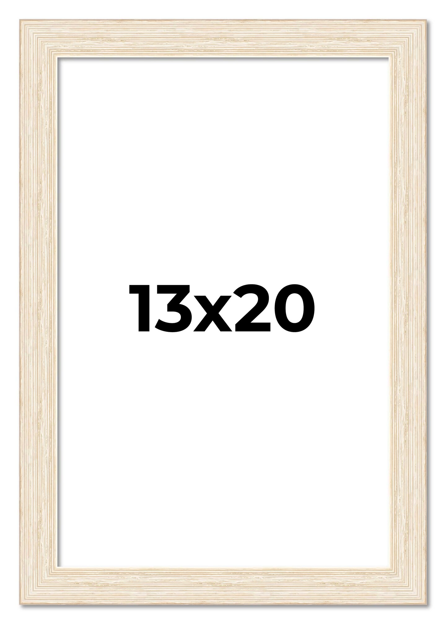 13x20 Wide Barnwood Picture Frame with UV-Resistant Acrylic & Acid Free ...