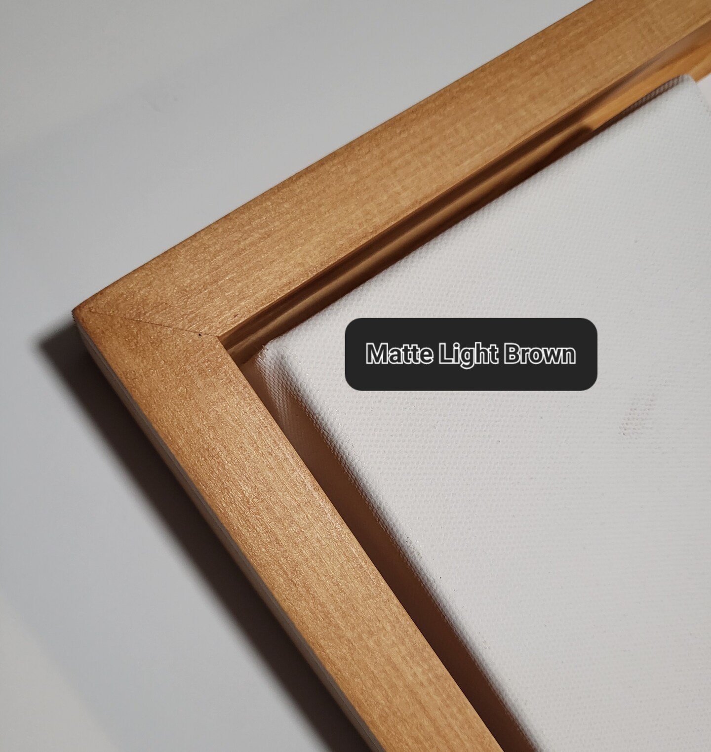 *Matte Gold* Thick Border Canvas Floating Frame, Made-to-Order Canvas ...