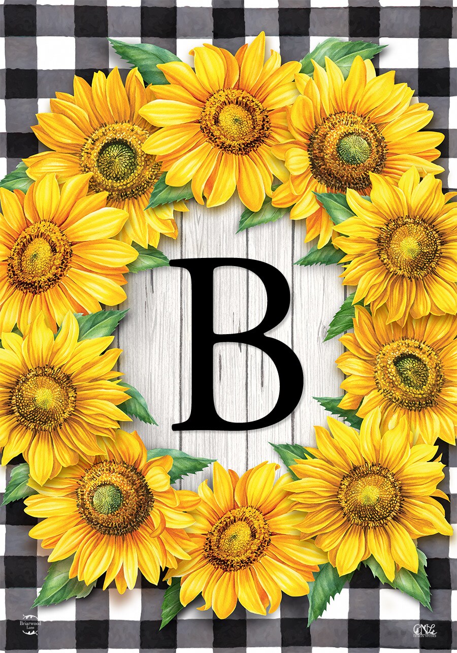 Sunflowers Monogram B Garden Flag | Michaels