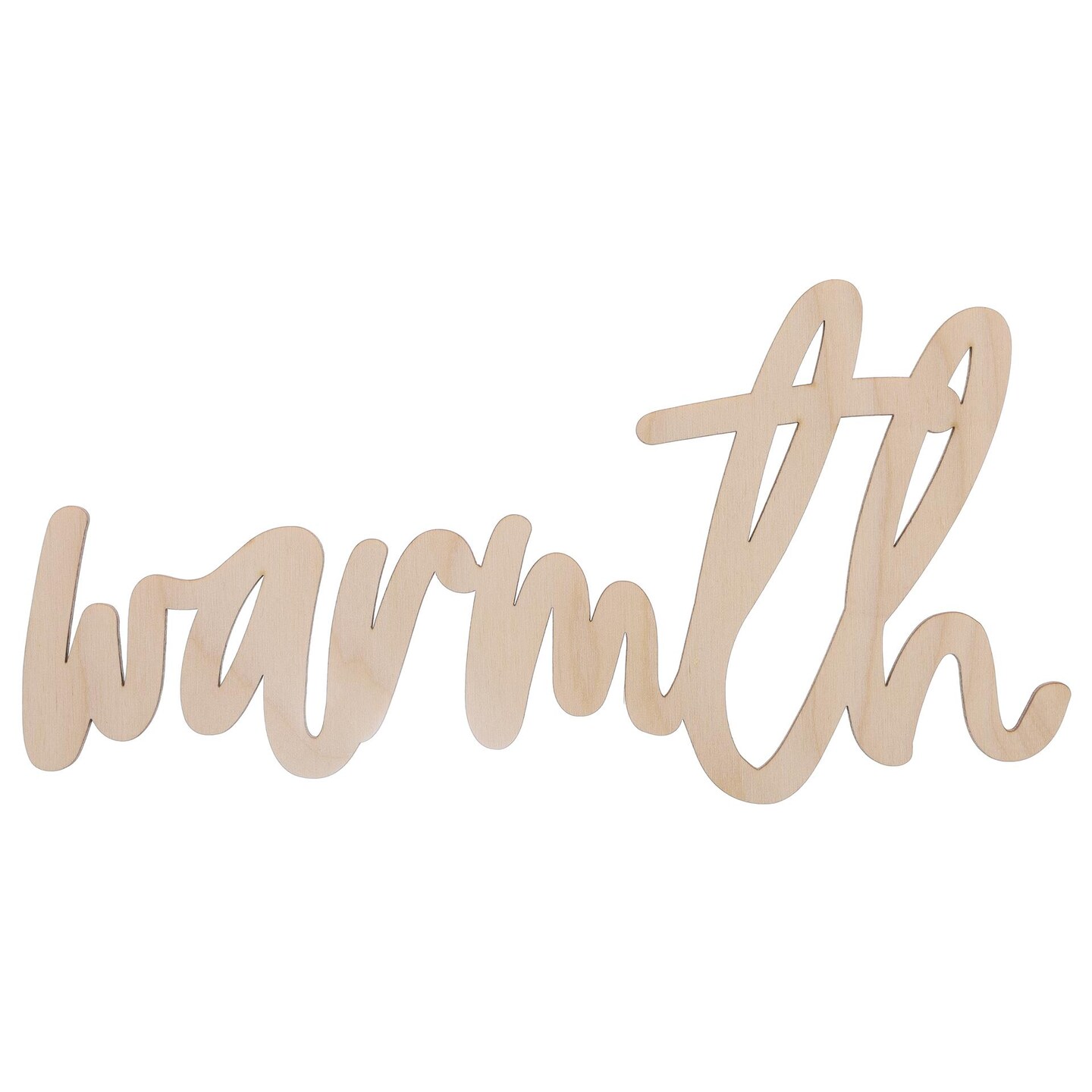 Leisure Arts Wood Word Cutout ‘Warmth’ Large 9.25"x4.75" – Unfinished ...