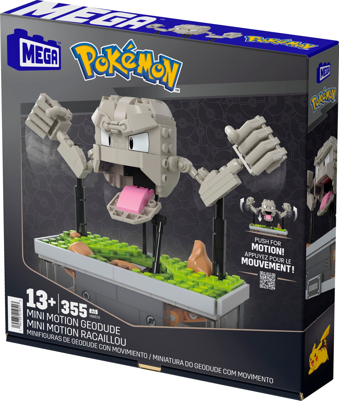 Mega Bloks - Pokemon Mini Motion Geodude, 343 Piece Building Toy Set [COLLECTABLES] Brick | Michaels