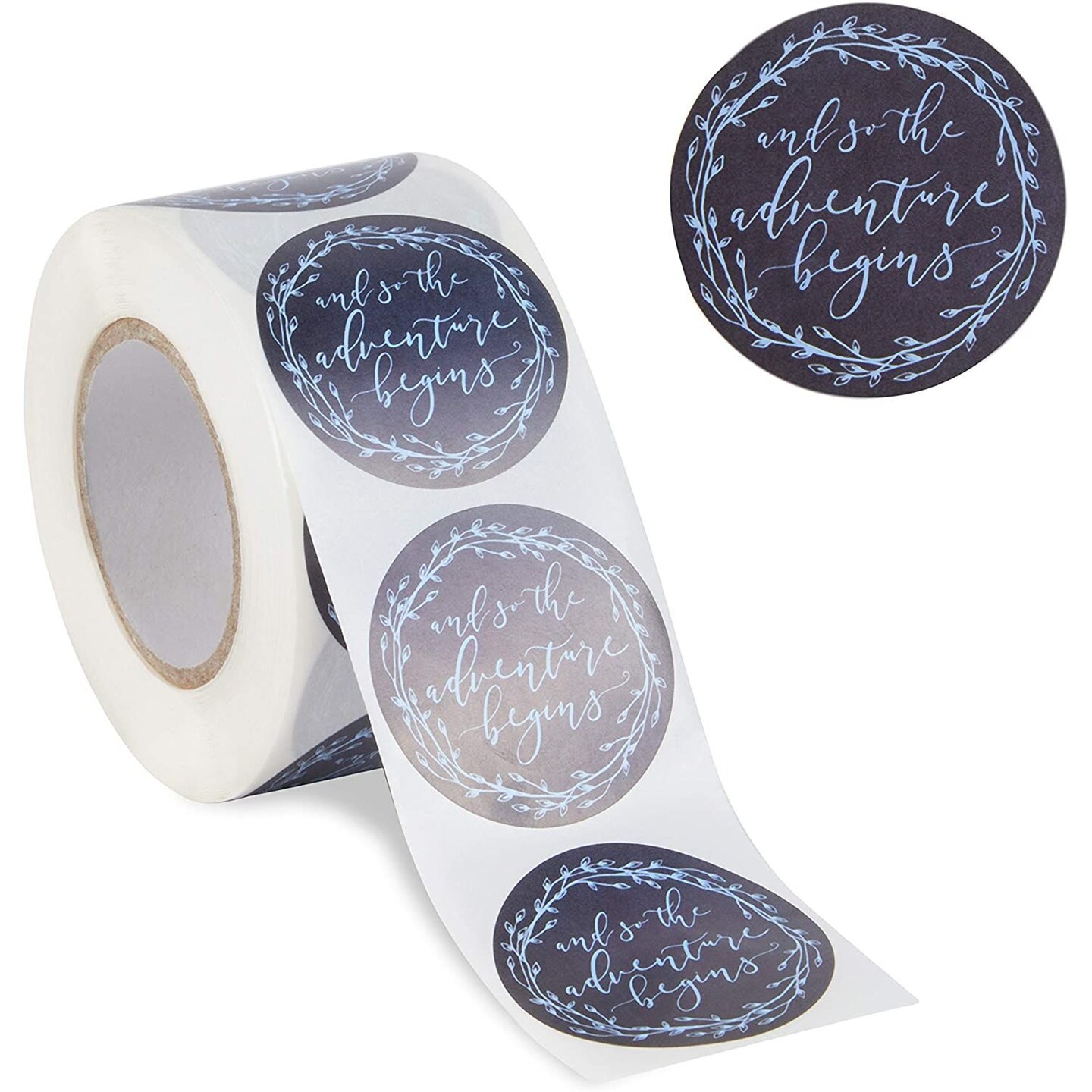 Pipilo Press And So the Adventure Begins Sticker Roll - 1.5 Inch ...