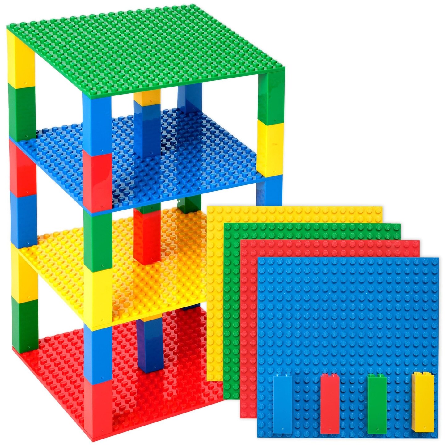 Strictly Briks Classic Stackable Baseplates, Building Bricks For Towers ...