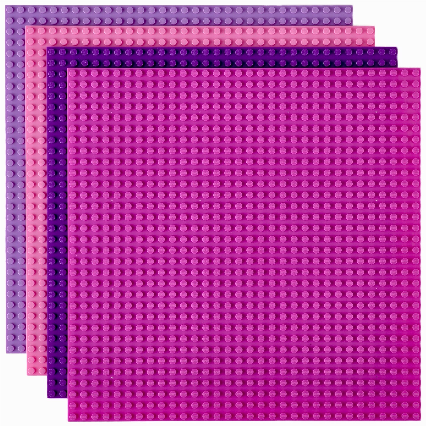 Strictly Briks 4 Pack Baseplates 10x10 Inches, Stackable Building ...