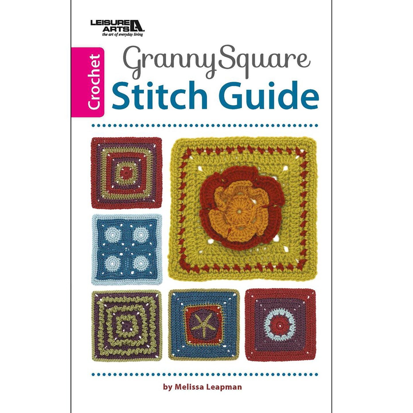 Leisure Arts Granny Square Stitch Guide Book, Granny Square Crochet ...
