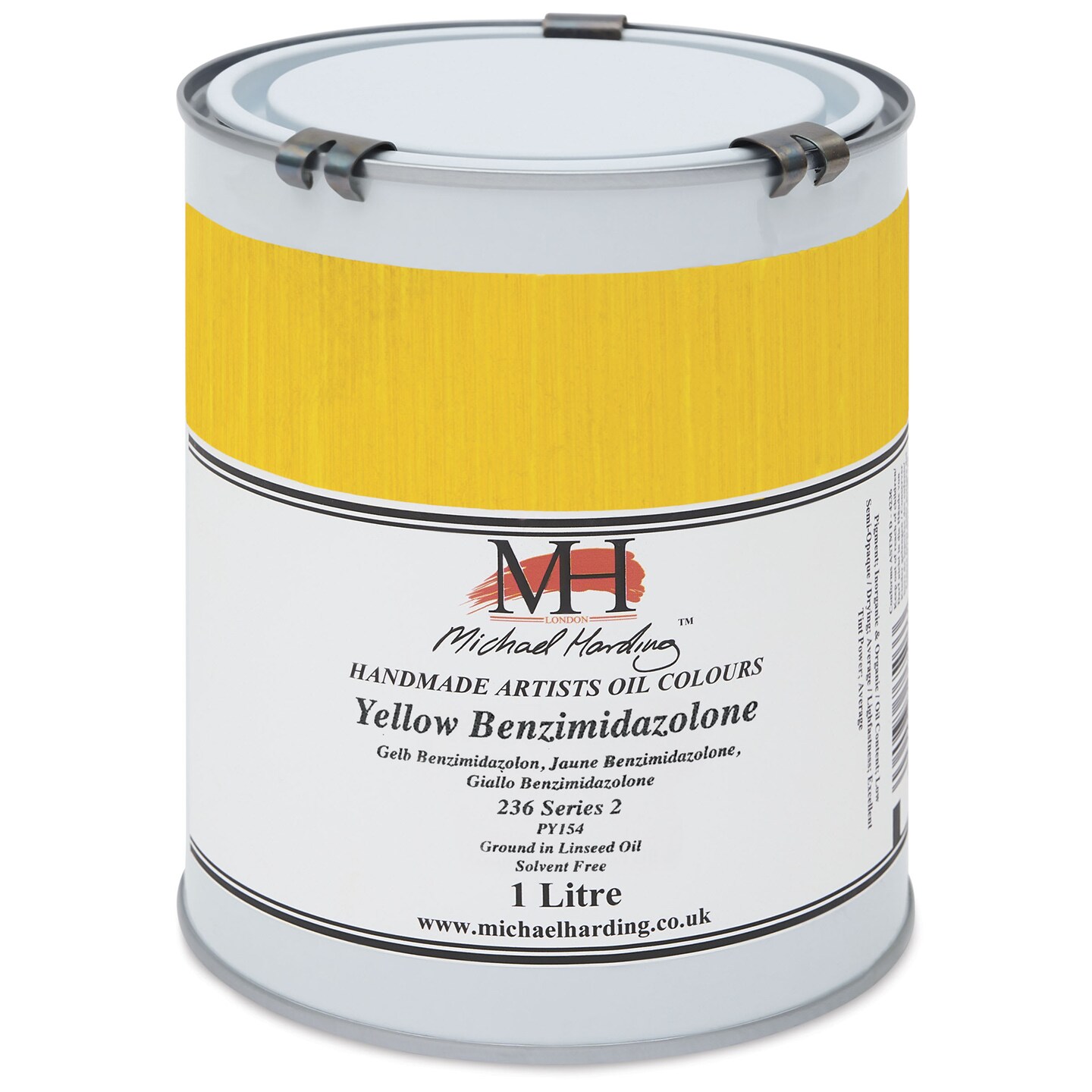 Michael Harding Artists Oil Color - Yellow Benzimidazolone, 1 Liter ...