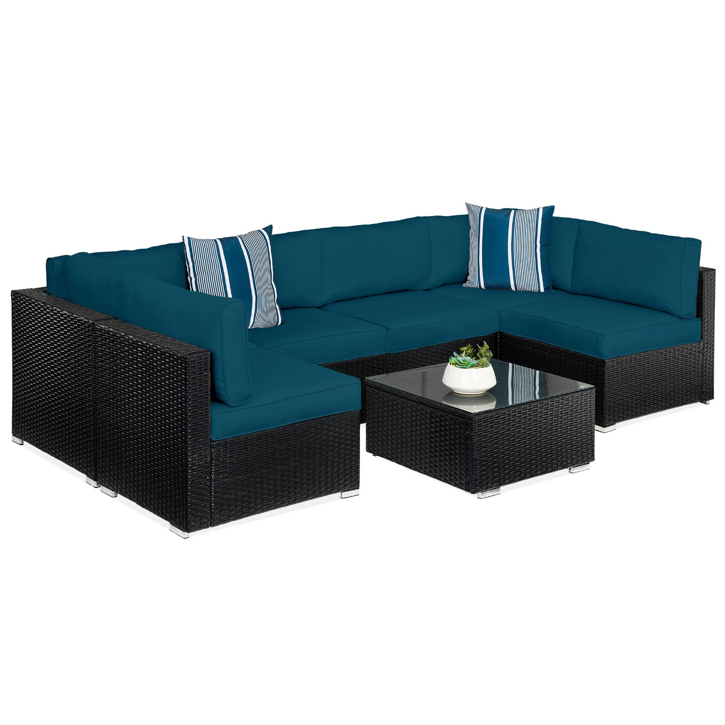 Best Choice Products 7-Piece Outdoor Modular Patio Conversation ...