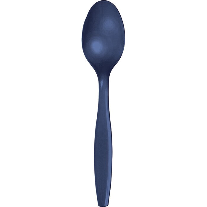 Bulk Pack of 100 Navy Blue Plastic Spoons | Michaels