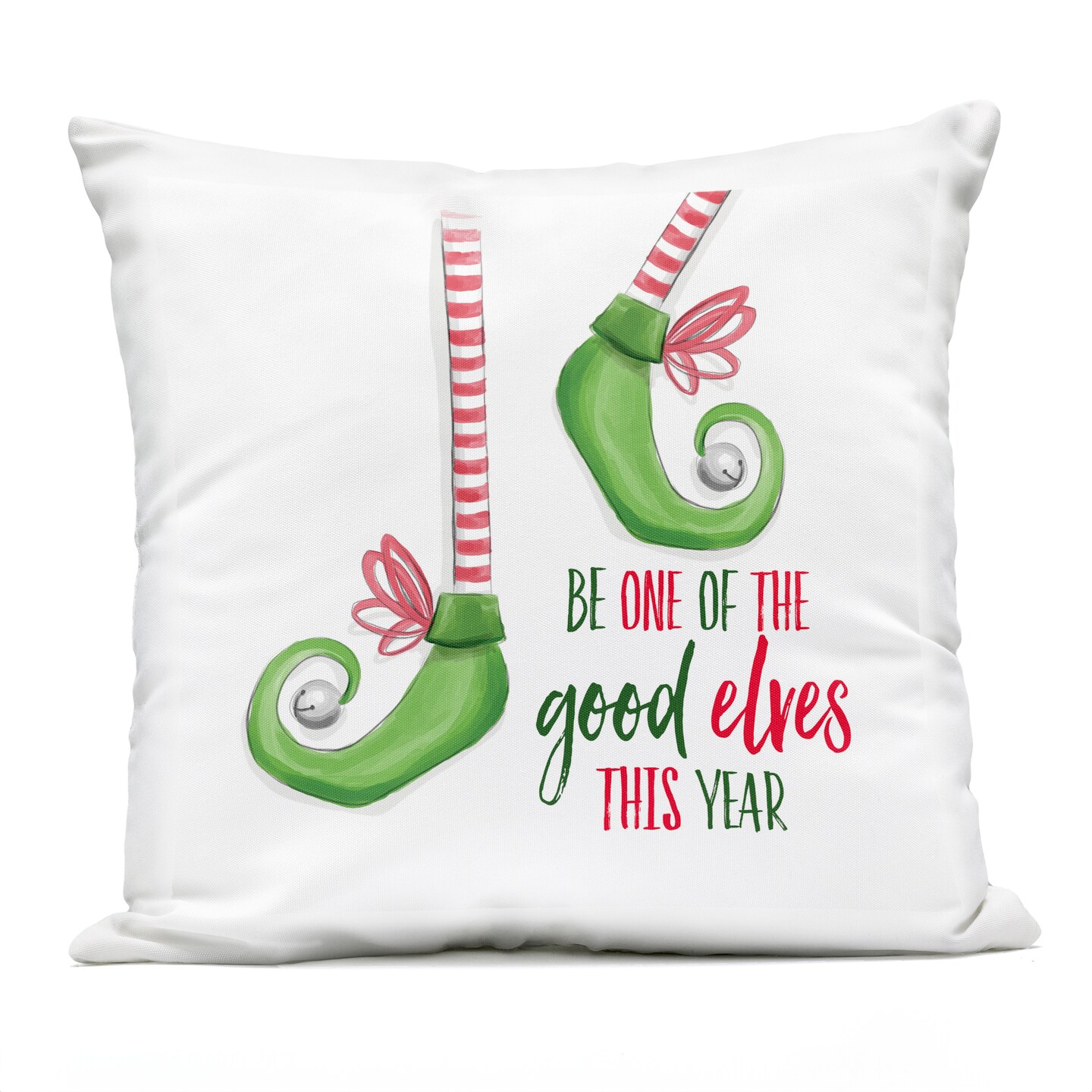 Stupell Industries Festive Be A Good Elf Outdoor Printed Pillow design ...