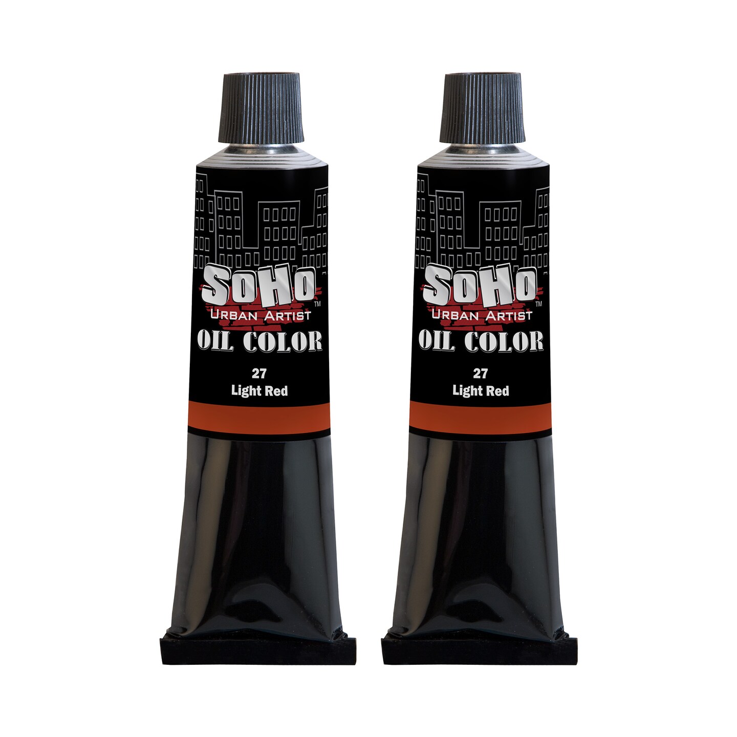 SoHo Urban Artist Oil Paint - 2 Pack, Light Red 2 Pack - 170 ml Tube - Best Valued Oil Colors ...