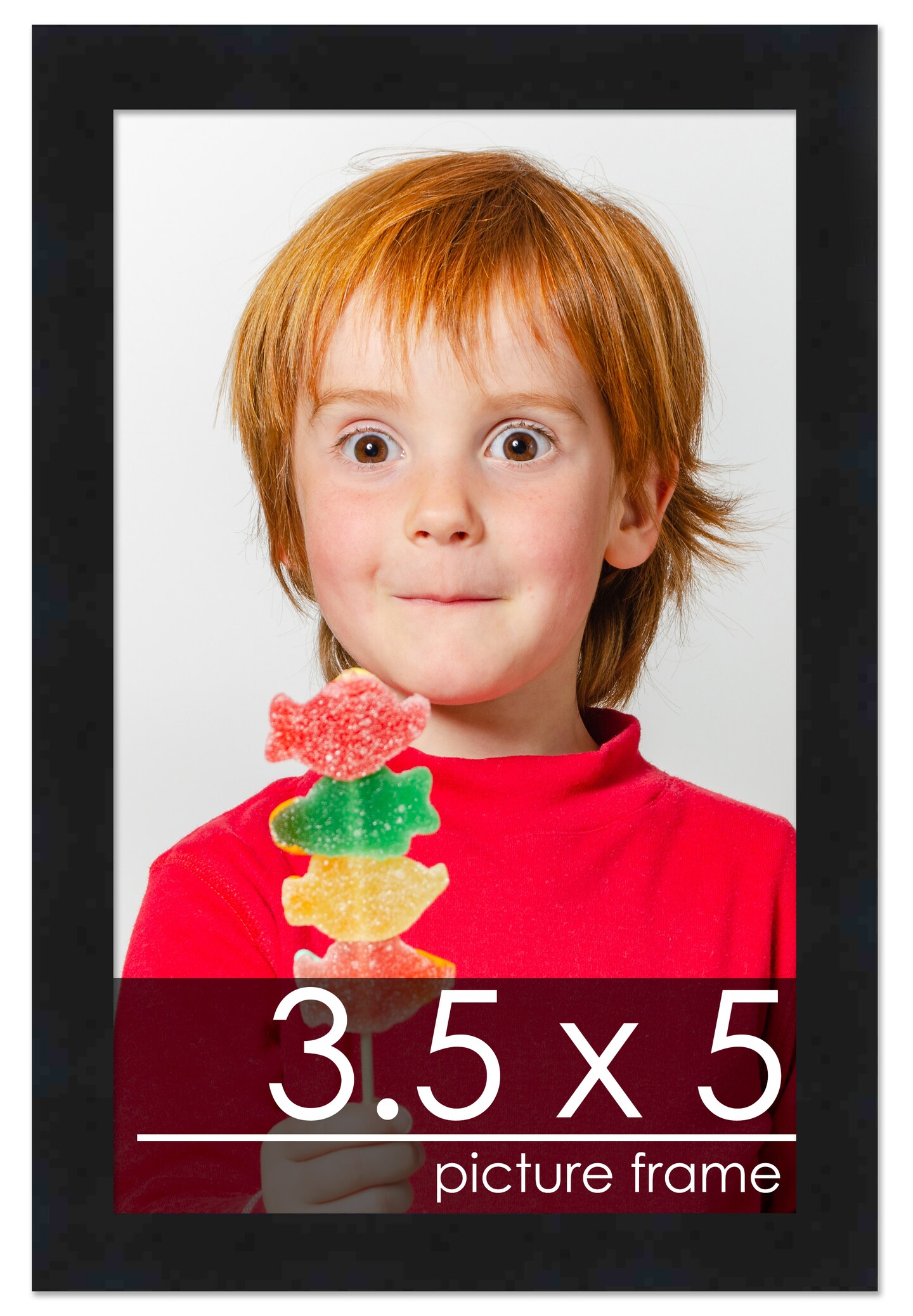 3.5x5 Minimalist Picture Frame with UV-Resistant Acrylic & Acid Free ...