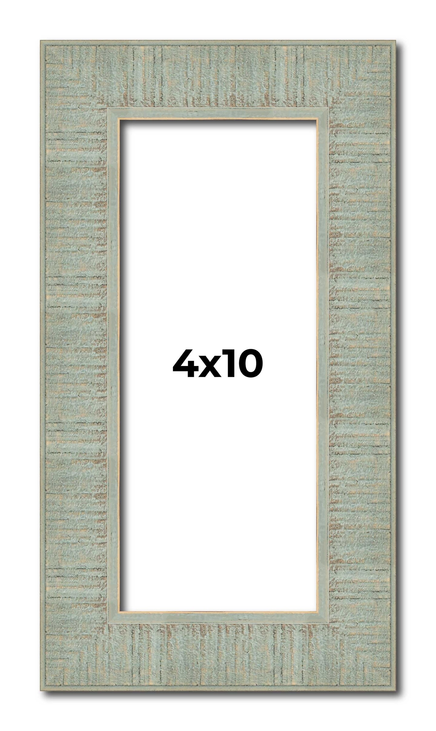 4x10 Sculpted Picture Frame with UV-Resistant Acrylic & Acid Free ...