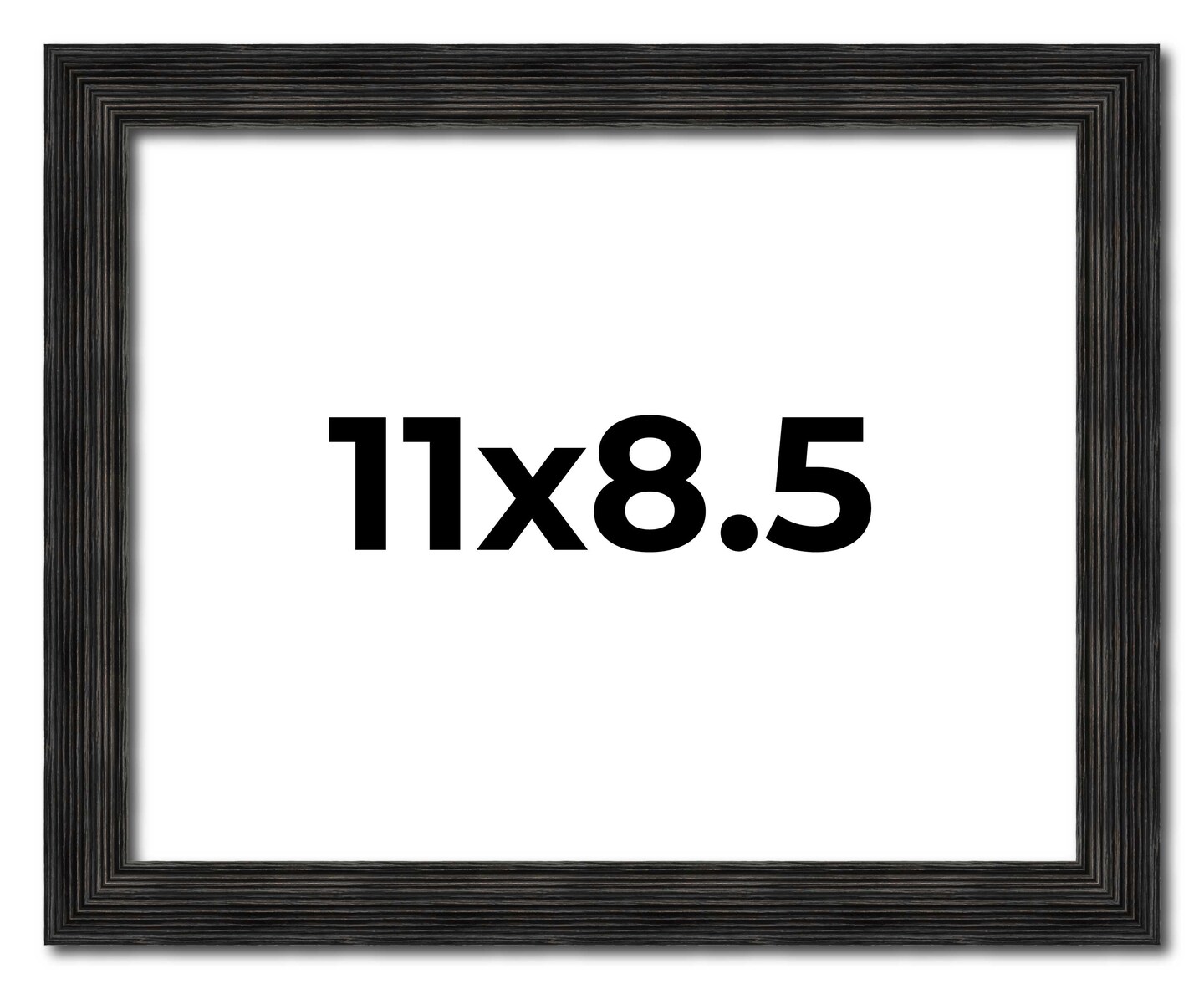 11x8.5 Thin Barnwood Picture Frame with UV-Resistant Acrylic & Acid ...