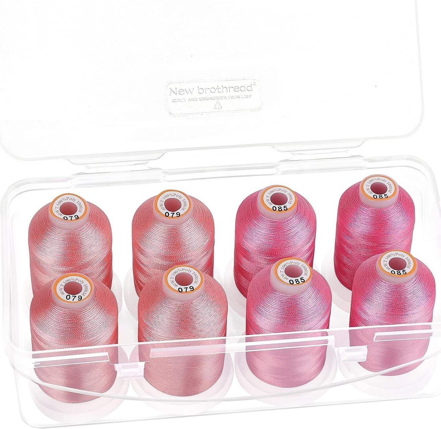 - 20 Options - 8 Snap Spools of 1000M Each Polyester Embroidery Machine ...