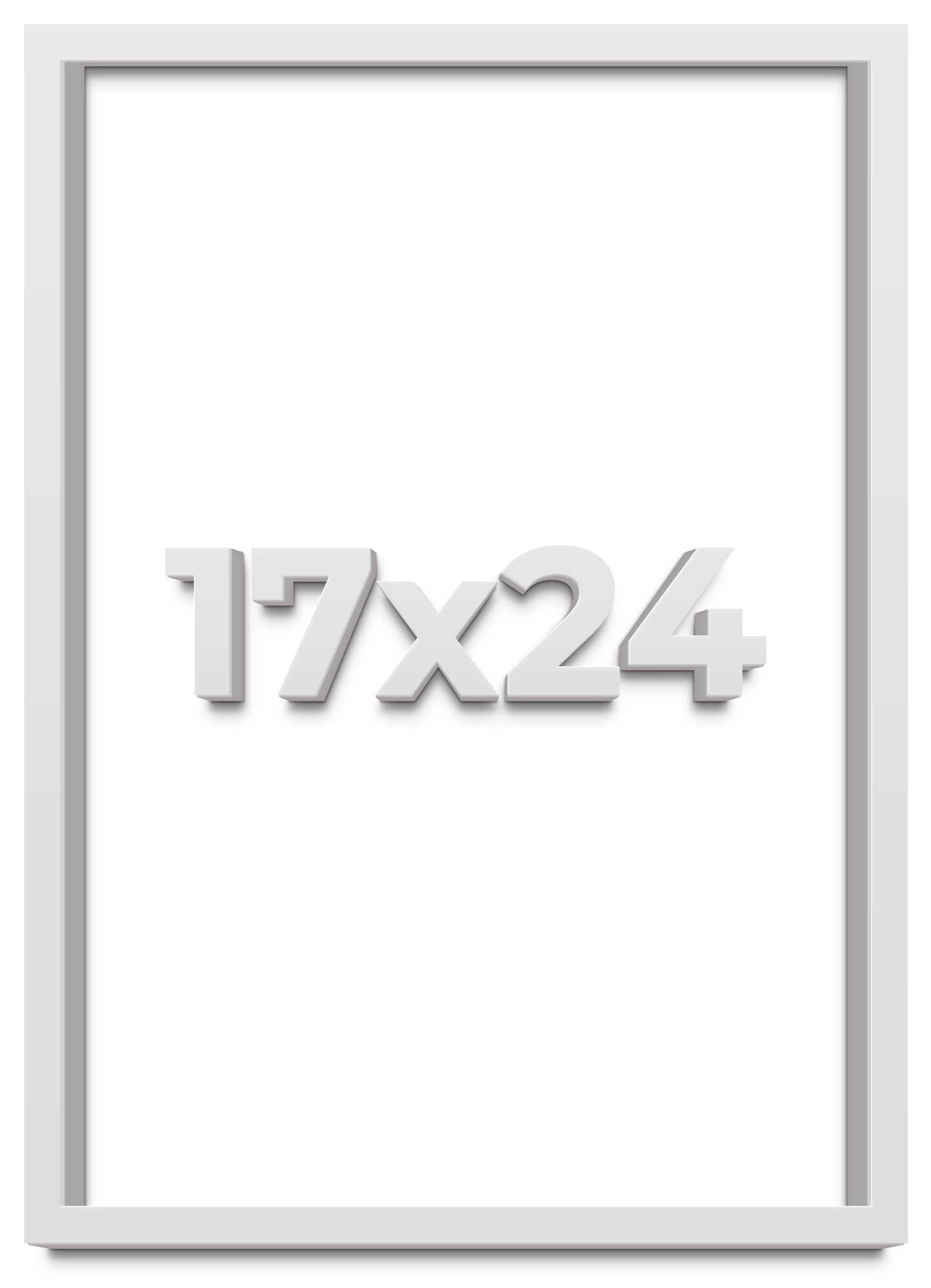 Shadow Box 1.75" Deep White Picture Frame - UV Acrylic, Foam Board ...