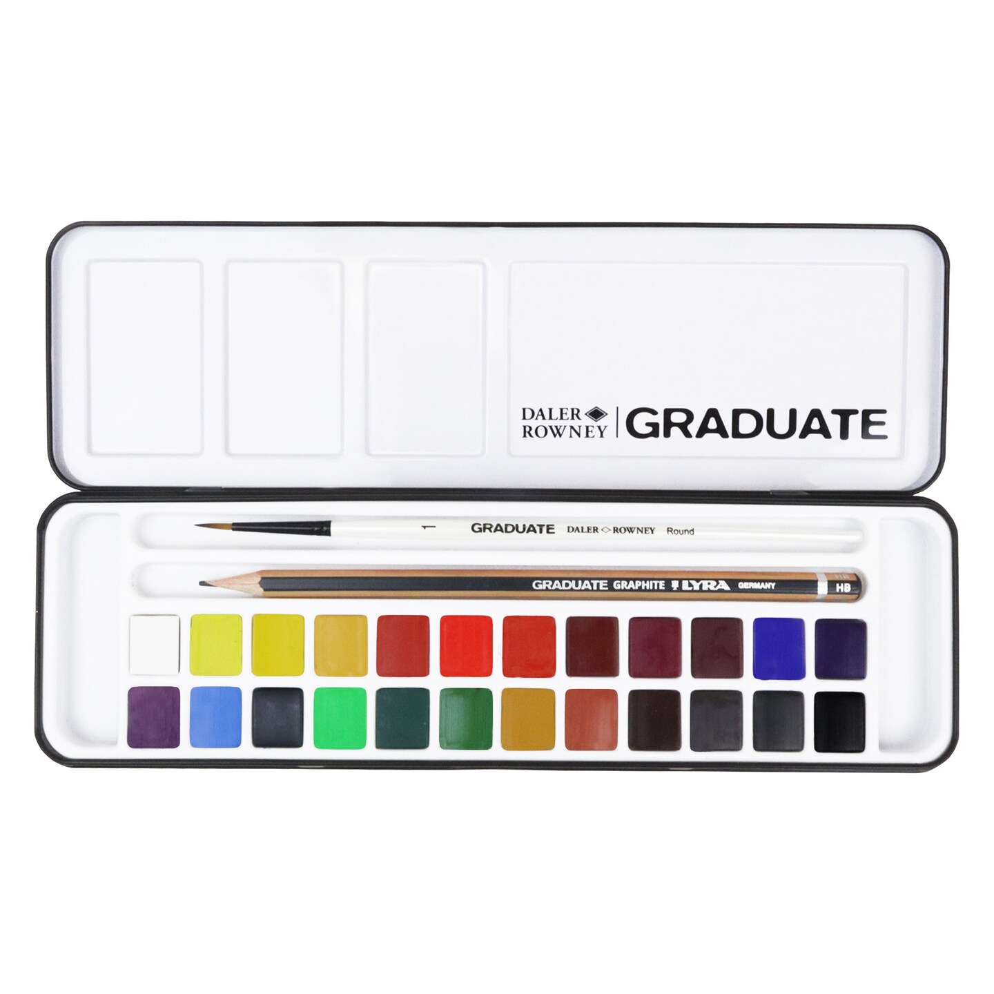 Daler-Rowney Graduate Watercolor Student Set 24/Pkg-Assorted Colors ...