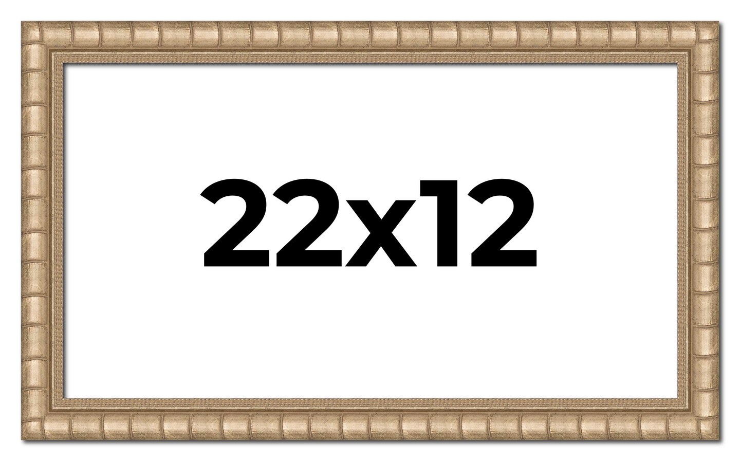 22x12 Modern Bamboo Picture Frame with UV-Resistant Acrylic & Acid Free ...