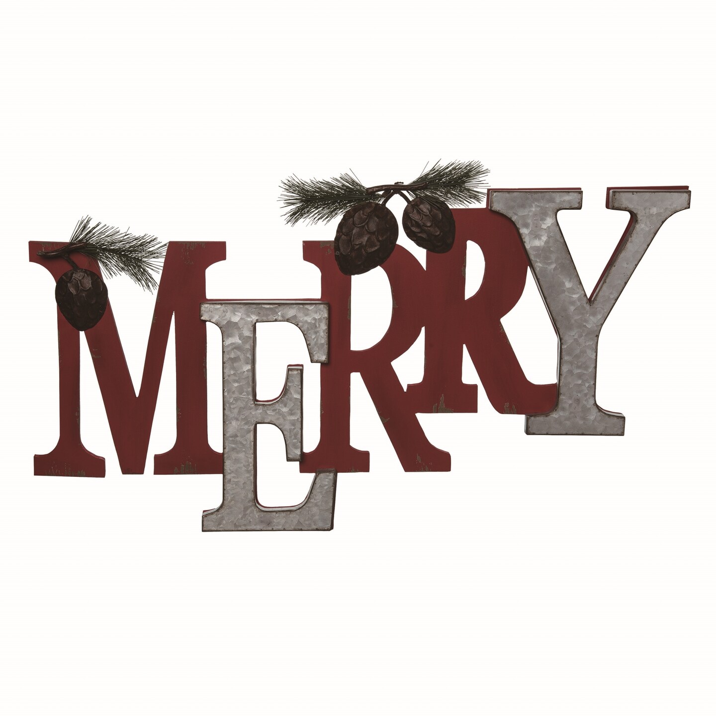 Wood Multicolor Christmas Merry Acorn Letters Decor | Michaels