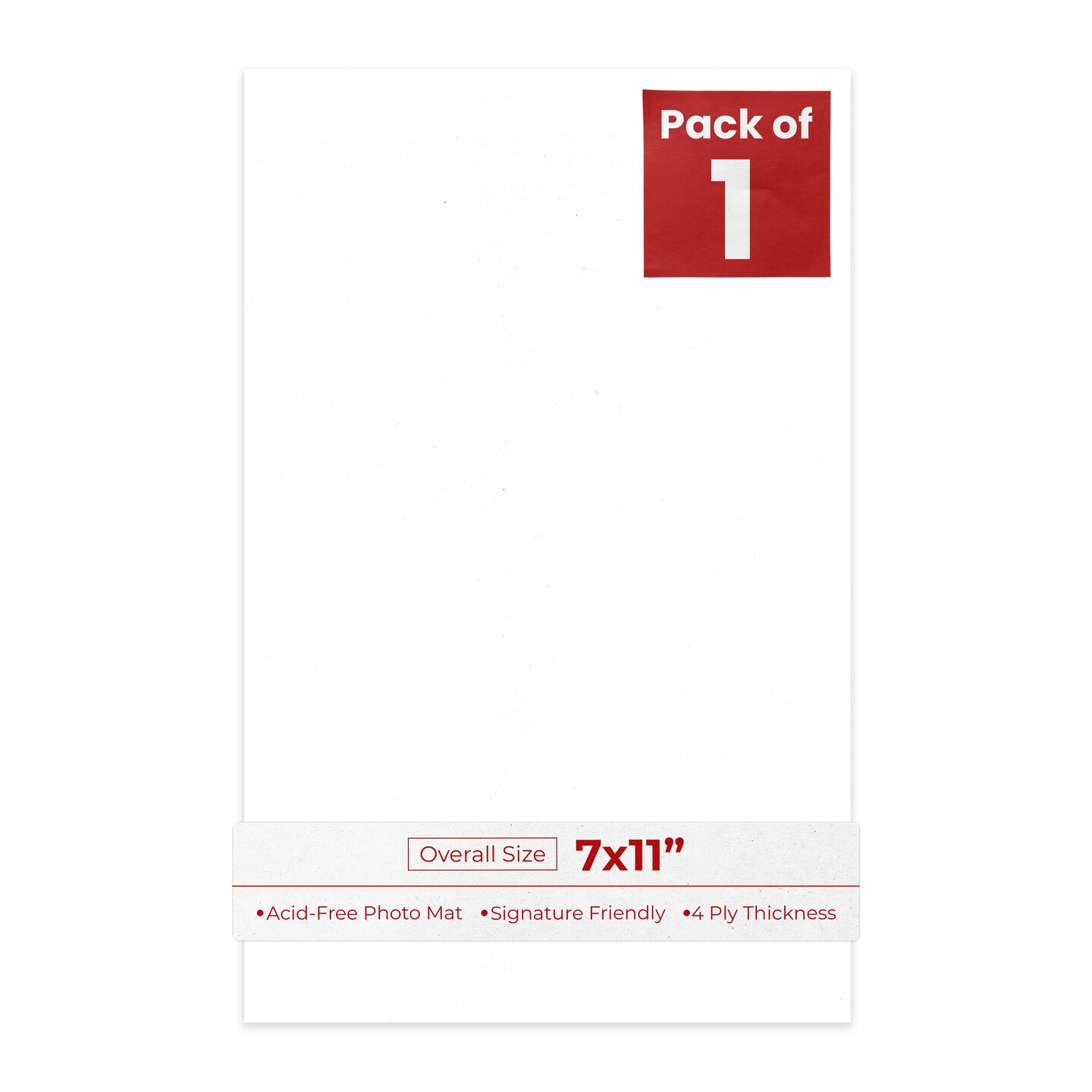 White Suede 7x11 Uncut Mat Board - Blank Sheets, No Opening, Color ...