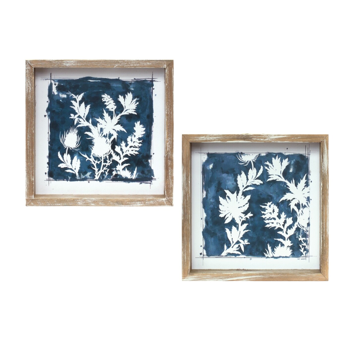 Melrose Framed Floral Wall Art - 8" x 8" - Set of 2 | Michaels