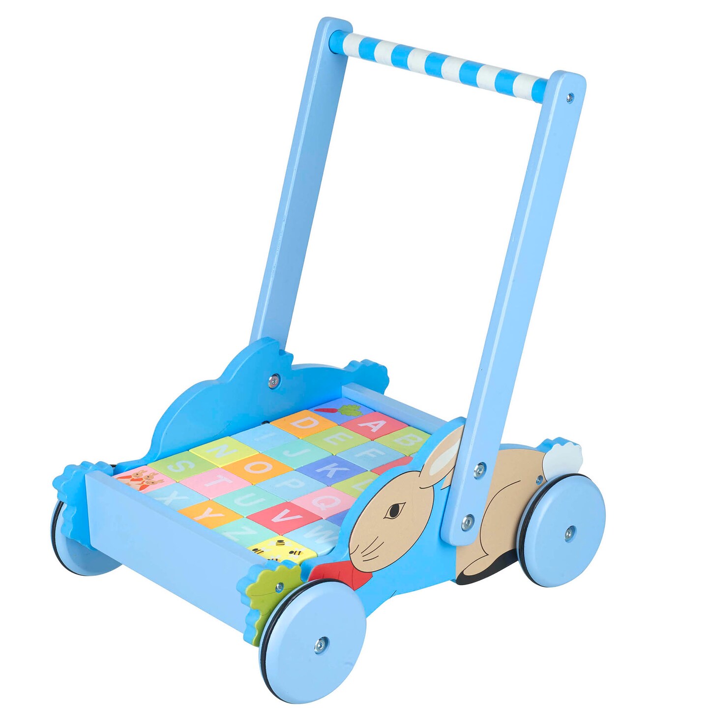 Peter Rabbit: Block Trolley - Wooden Push & Pull Toy, ABC Illustrated ...