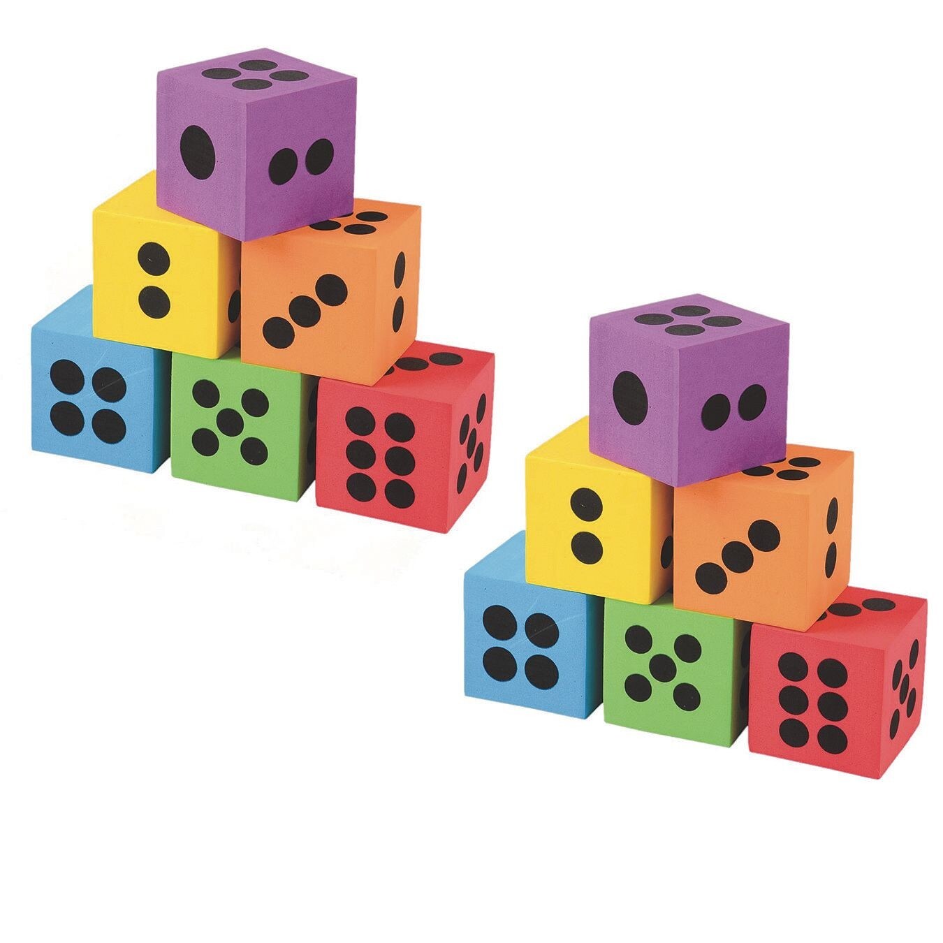 2-1/2” EVA Foam Dice (Set of 12) | Michaels