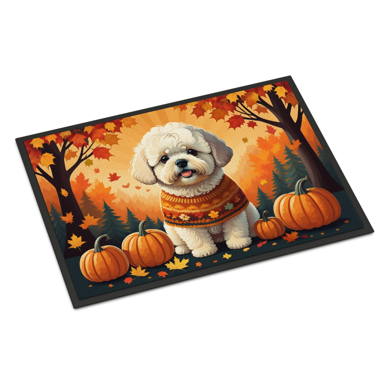 Bichon Frise Fall Doormat 18X27 | Michaels