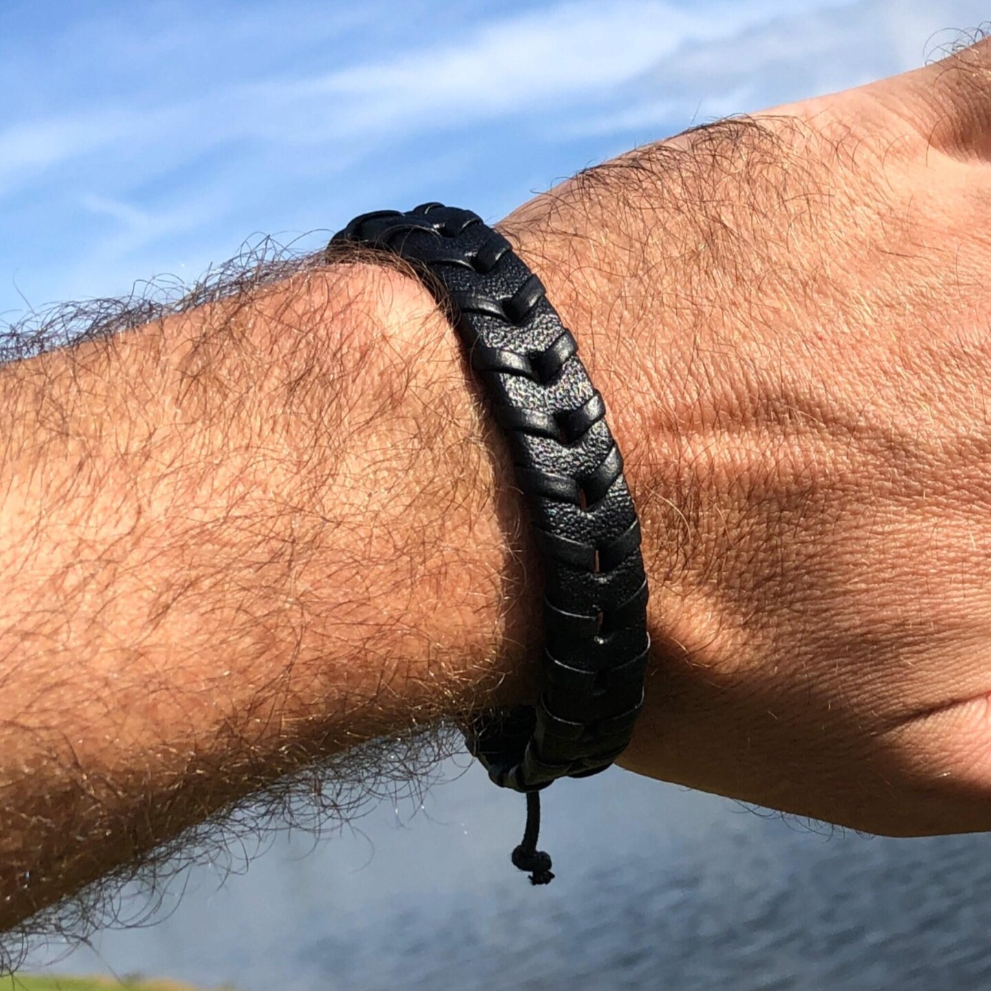 Dark woven bracelet store