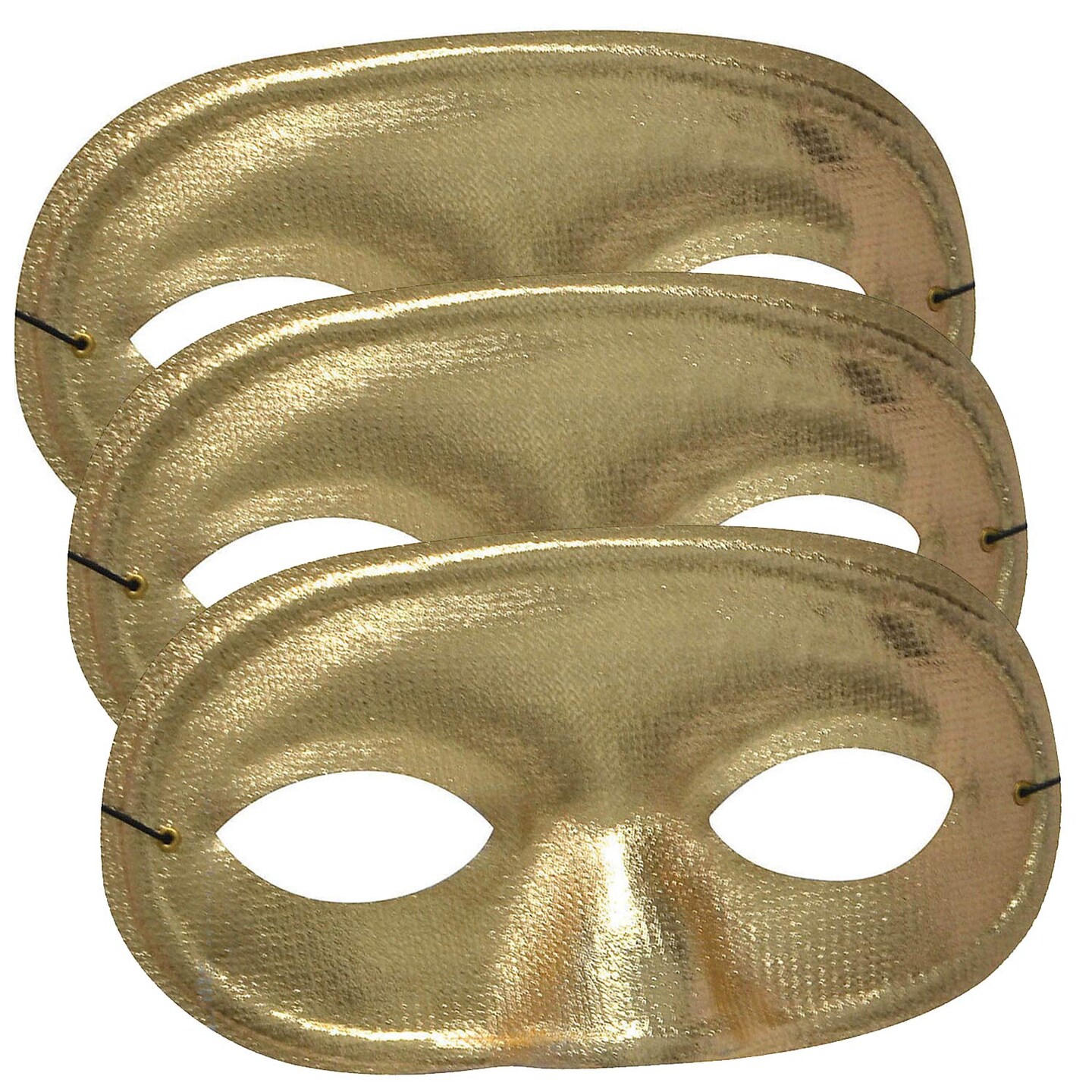 Half Domino Mask Metallic Gold Satin | Michaels