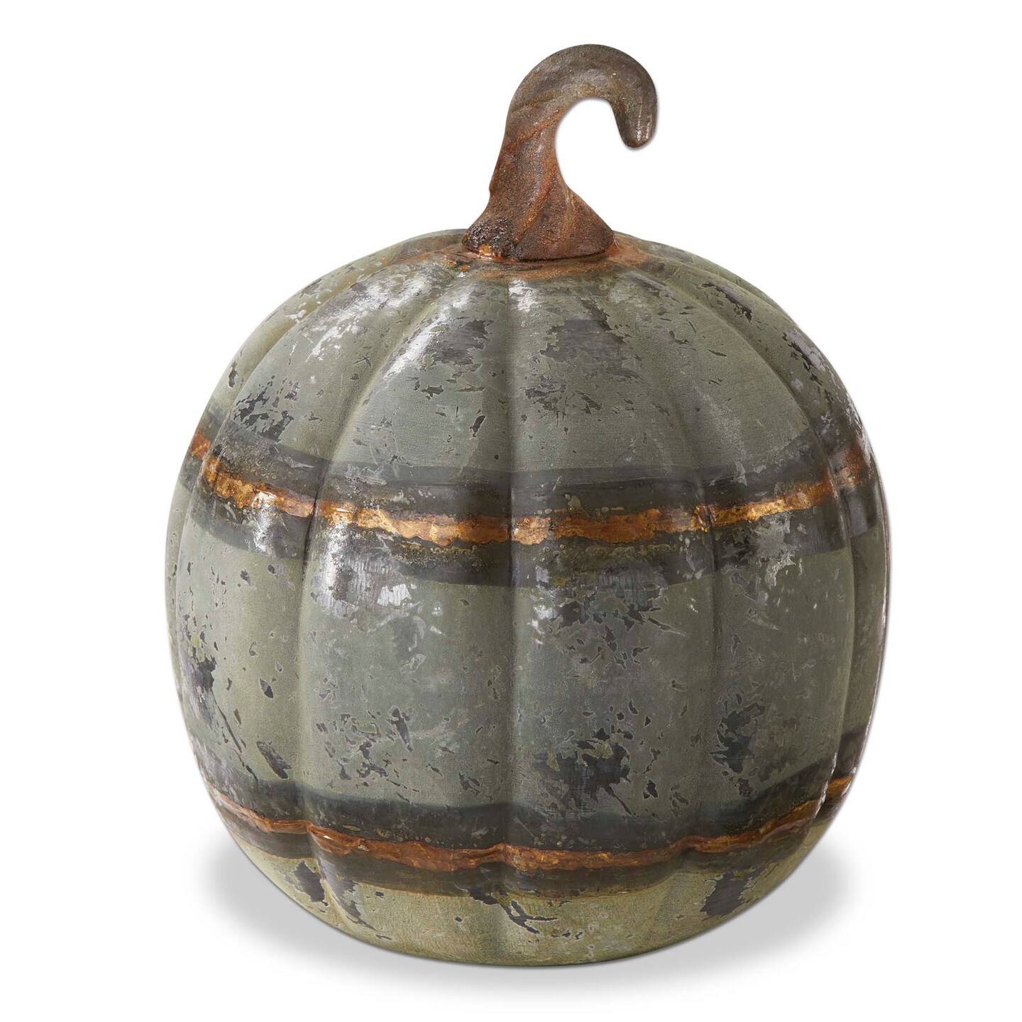 Rustic Metal Pumpkin Tabletop Mantel Decorations Large, 9.0 inch | Michaels