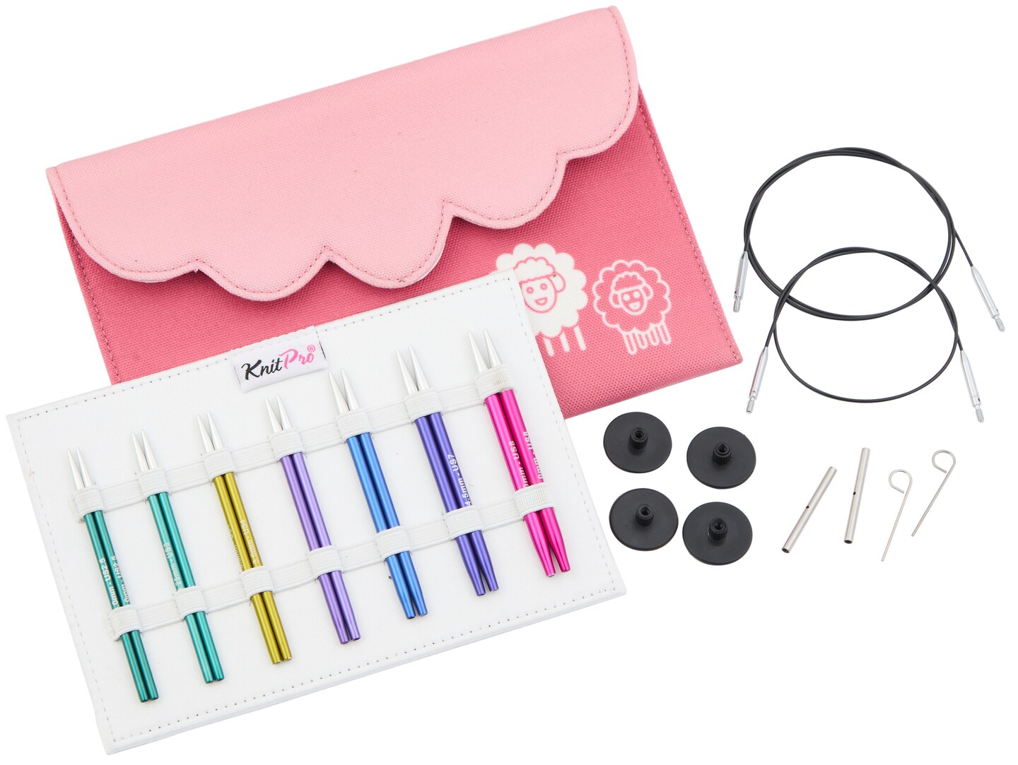 KnitPro-Zing Midi Interchangeable Knitting Needle Set 4"-Set Of 7 Pair ...