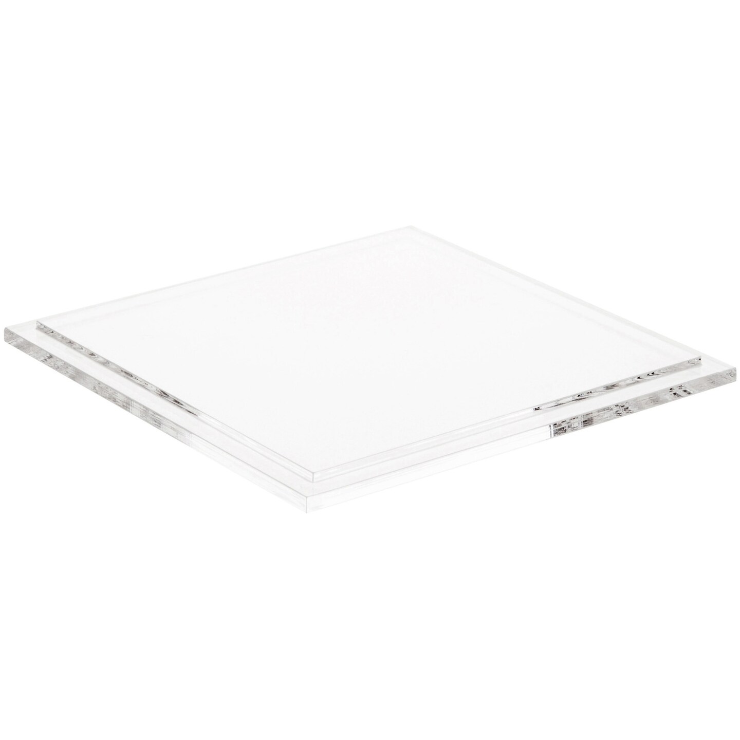 Plymor Clear Acrylic Square Display Base, 7.625" W x 7.625" D x 0.3125 ...