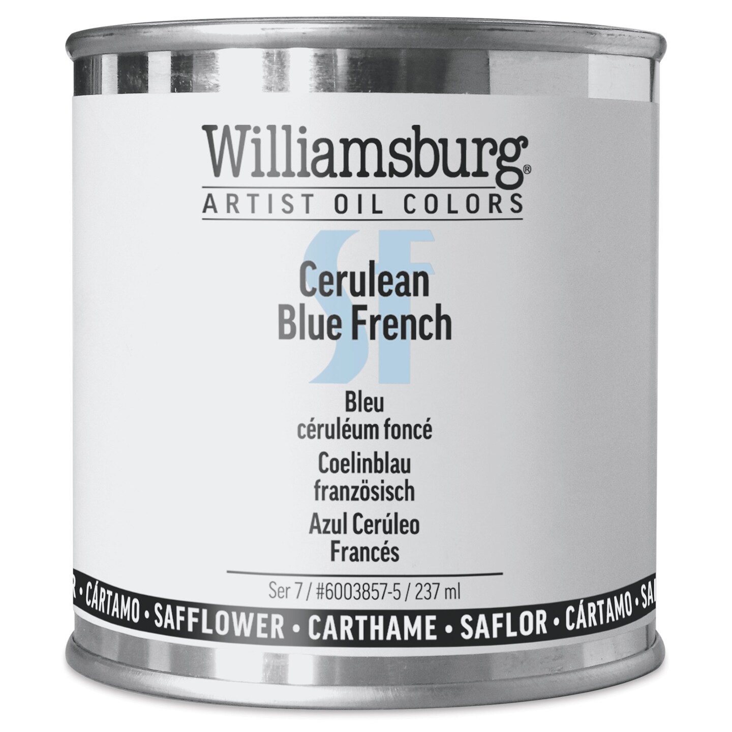 Williamsburg Handmade Safflower Oil Color - Cerulean Blue French, 8 oz ...