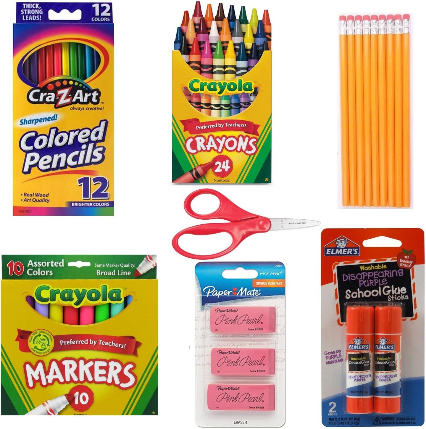 School Supply Basics - Supply Pack for Pre-School, 1St, 2Nd, and 3Rd ...