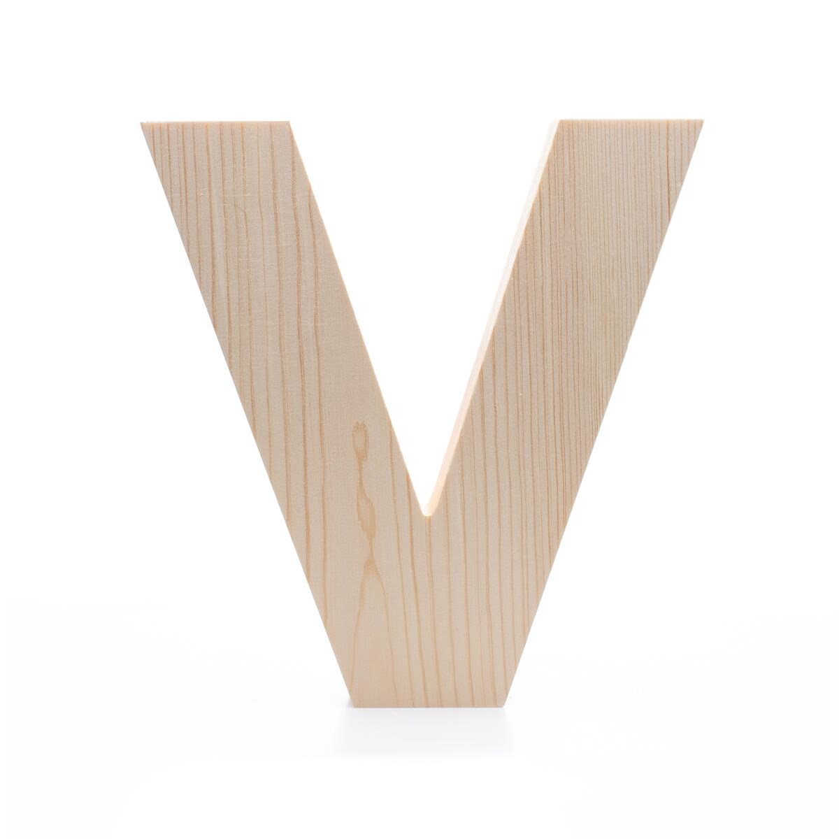 Hampton Art Wood Letter Chunky 8" V, Wooden Letters, Wood Letters ...