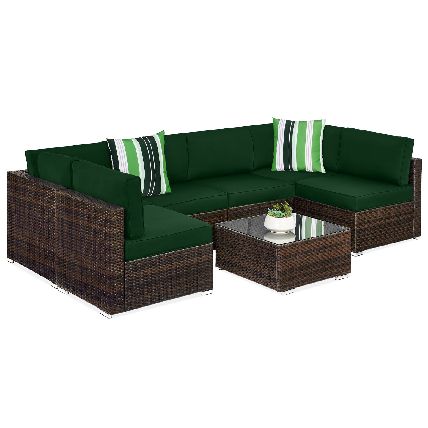Best Choice Products 7-Piece Outdoor Modular Patio Conversation ...
