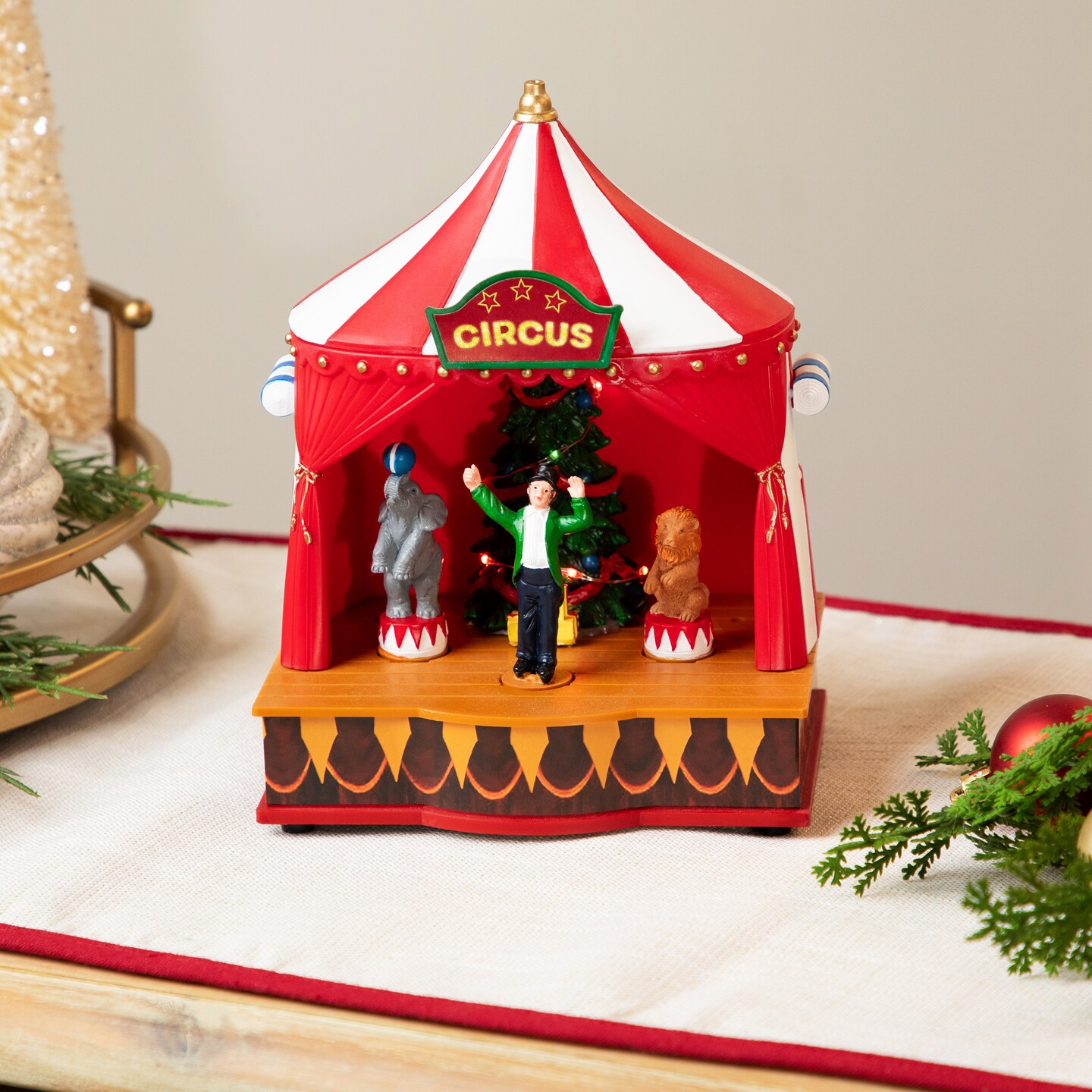 Northlight LED Lighted and Musical Animated Circus Christmas Village ...