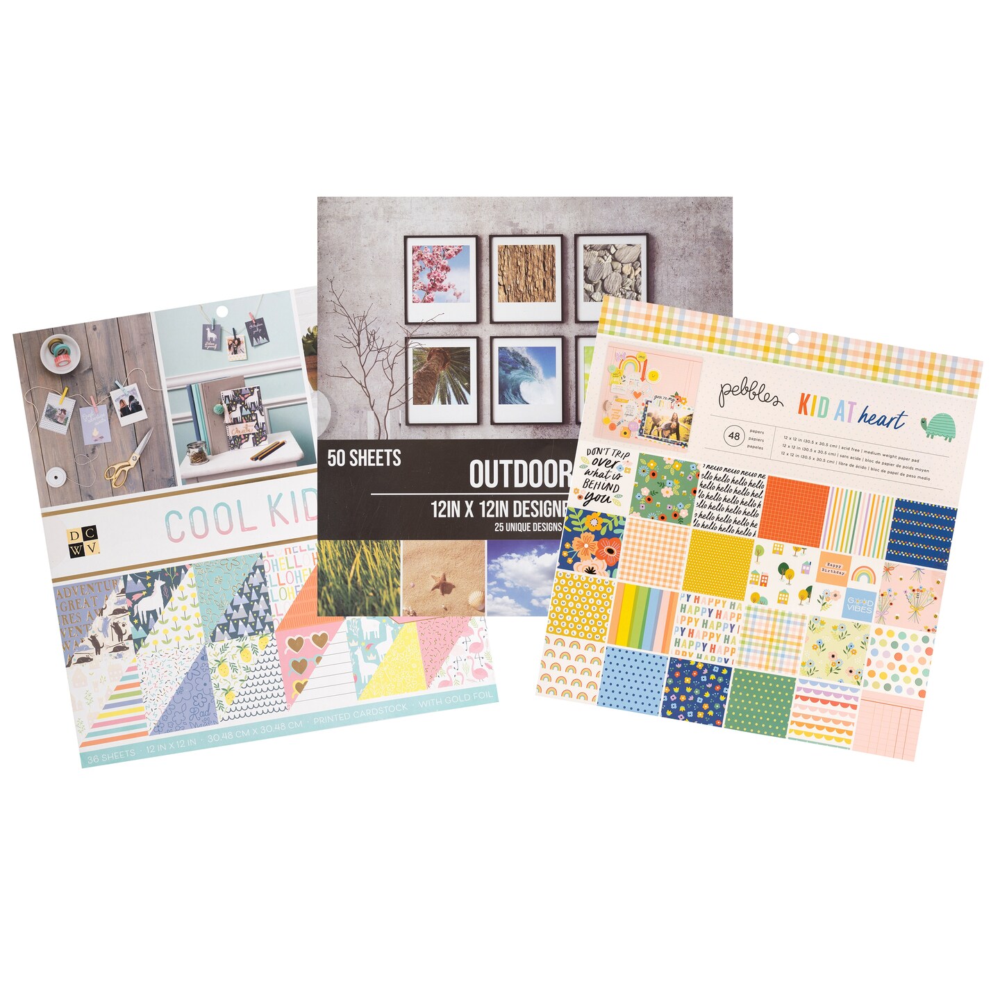 American Crafts Paper Pad 12"X12" 6/PKG-Assorted Styles | Michaels