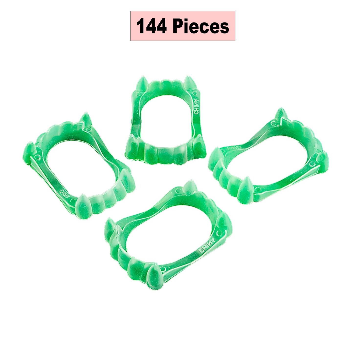 2 Inch Halloween Glow In The Dark Fangs 144 Pieces | Michaels