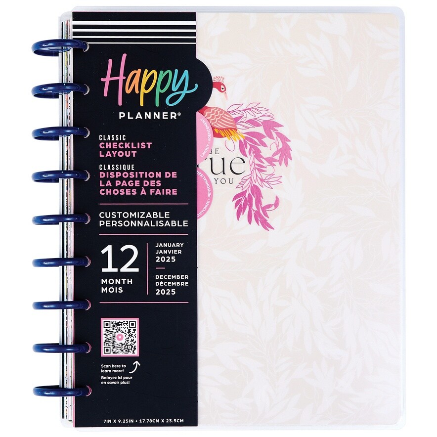 Happy Planner Classic 12-Month Disc Bound Planner-Wallpaper Menagerie ...