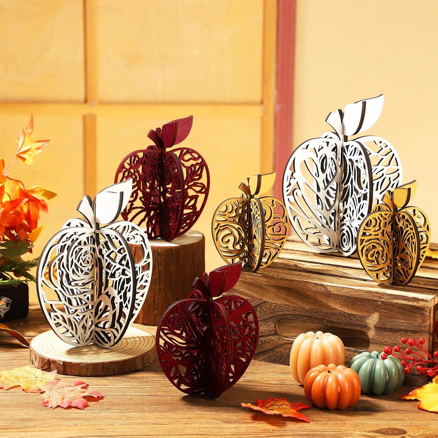 Apple Wooden Signs Fall Table Decor | Michaels