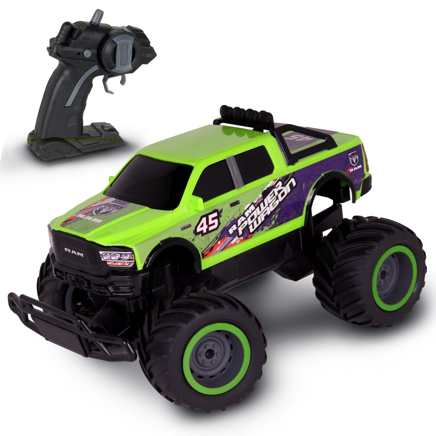 Mean Machines: RTR RC - Ram 2500 Power Wagon - Green - 2.4 Ghz High ...