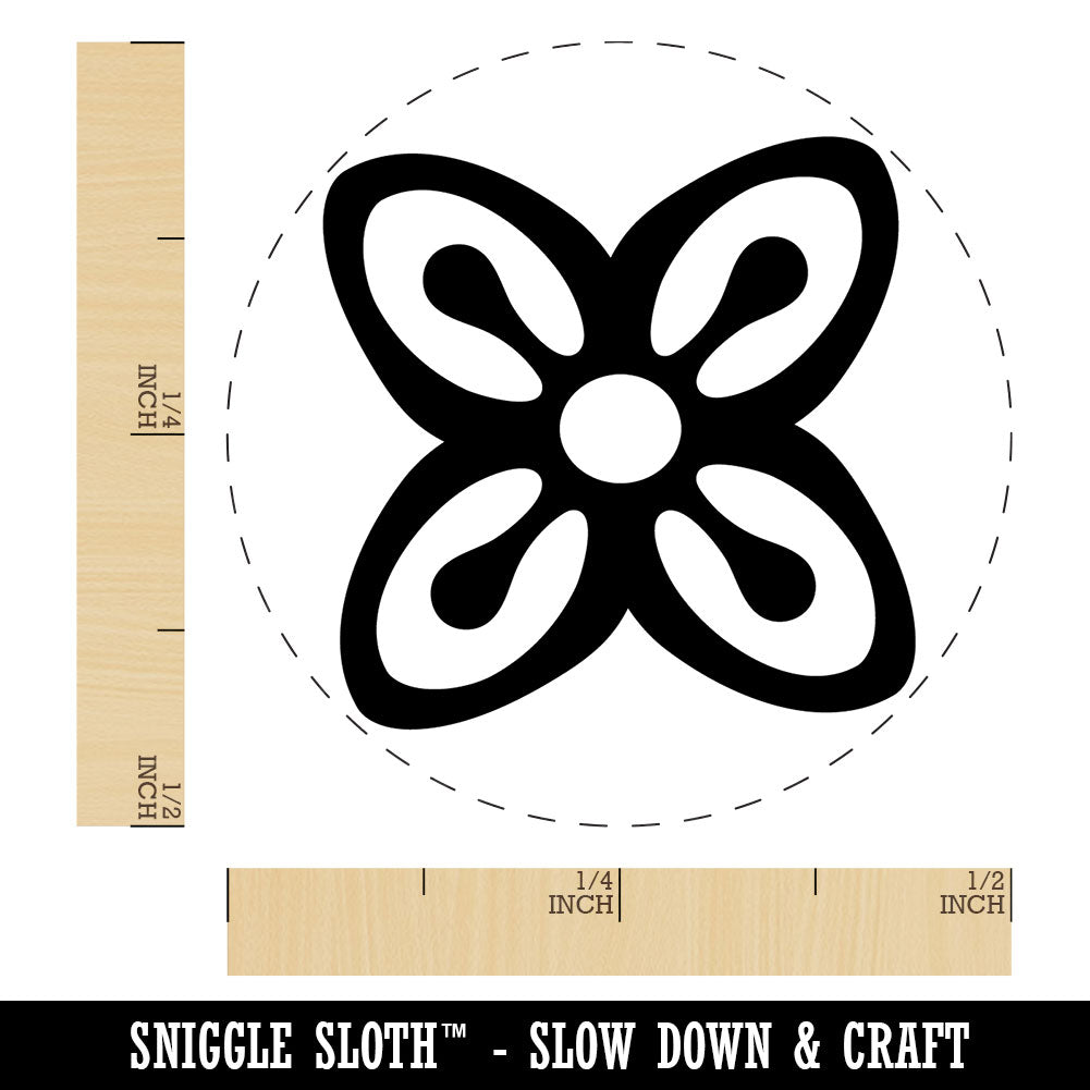 Bese Saka Adinkra African Flower Unity Abundance Self-Inking Rubber ...