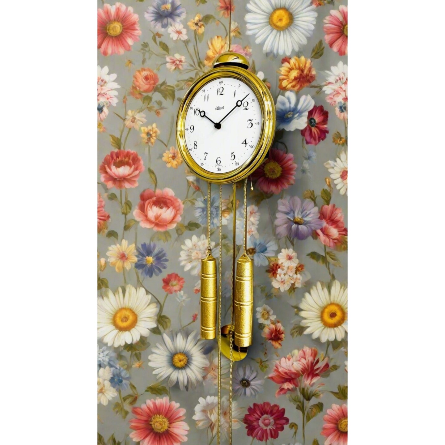 Hermle Round Pendulum Wall Clock - 25" - Brass Finish | Michaels