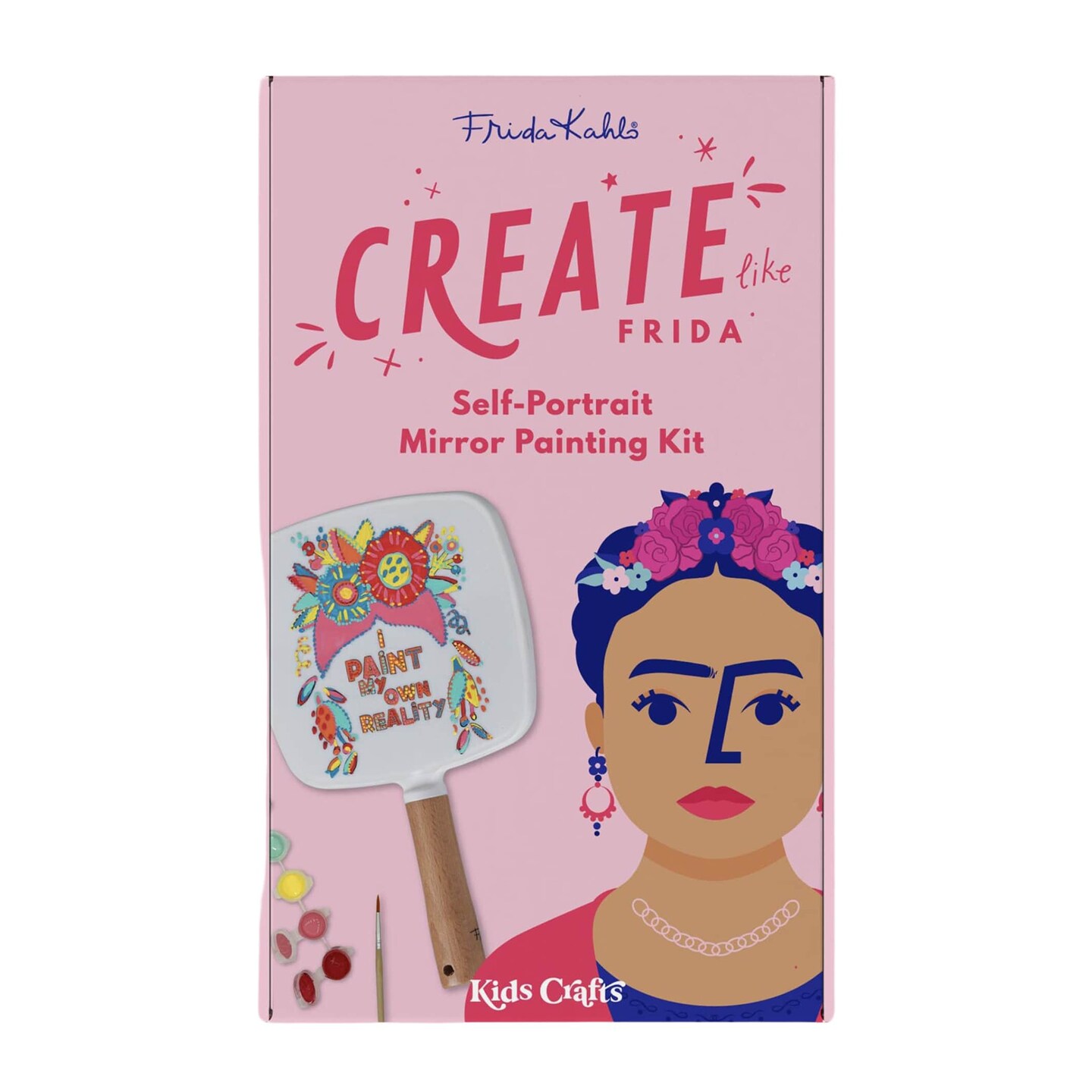 Create Like Frida -DIY Self-Portrait Mirror Painting Kit - Kids Girls ...