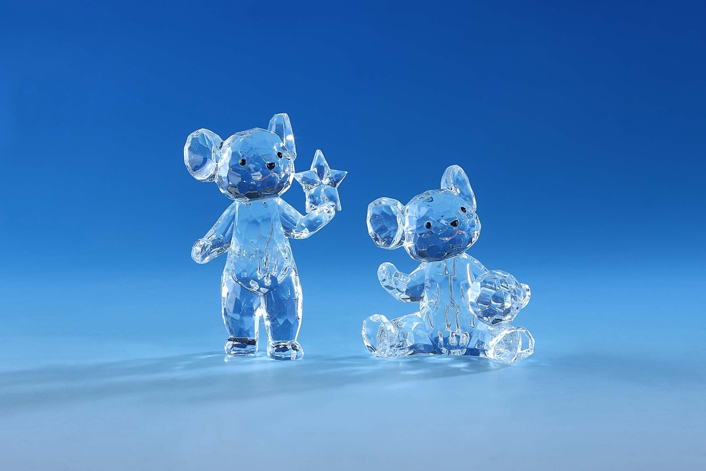 Icy Giftware Crystal Mice Christmas Figurine Decorations - 3" - Set of ...