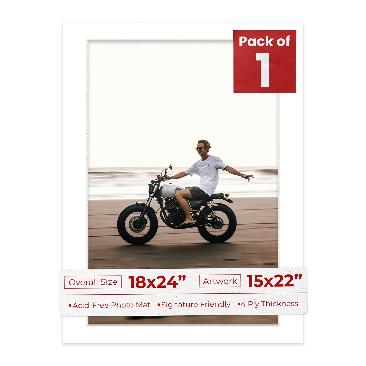 Golf Ball Texture Mat Board for 18x24 Frames - Fits 15x22 Photos, Color ...