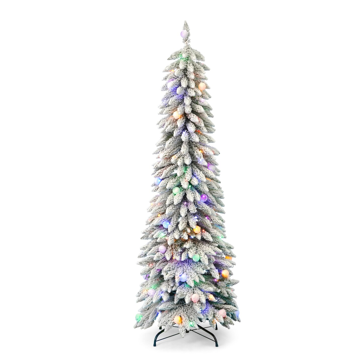 Christmas Snow Kissed Pine Flocked Slim Tree 6ft | Michaels