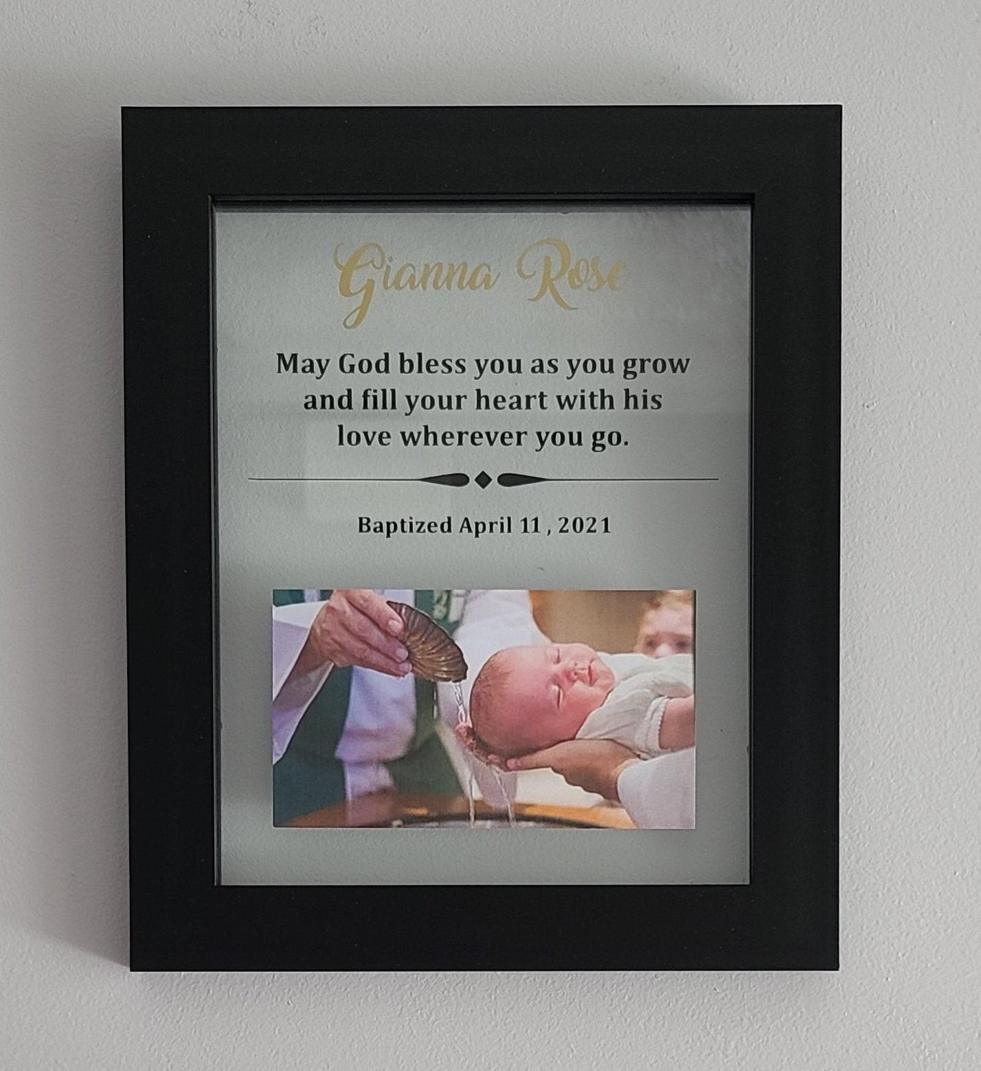 Baptism Frame, Christening Frame, Baptism Gift, Christening Gift ...