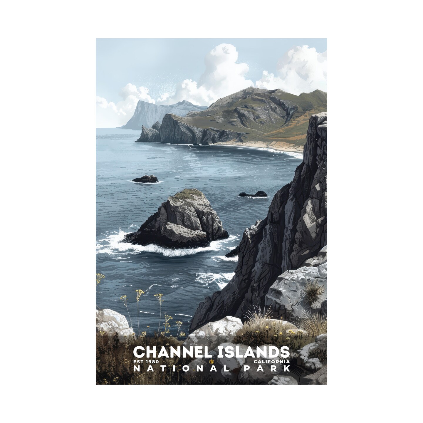 Channel Islands National Park Poster, Travel Art, Office Poster, Home ...